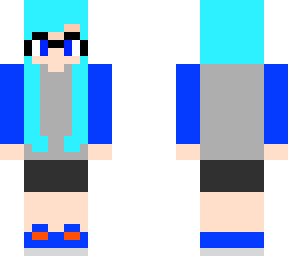 Cyan Inkling | Minecraft Skin
