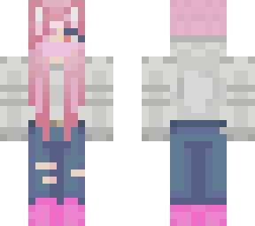 Pink cat | Minecraft Skin