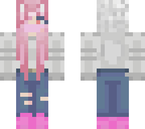 Pink cat | Minecraft Skin