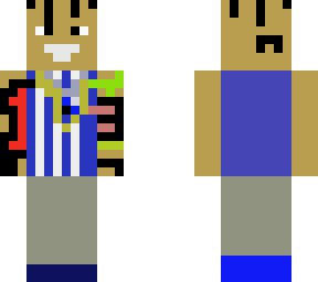 blue face | Minecraft Skin