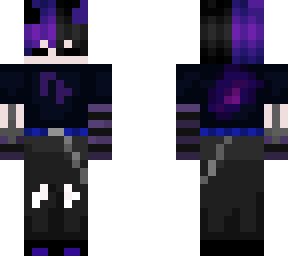 Goth emo purple boy | Minecraft Skin