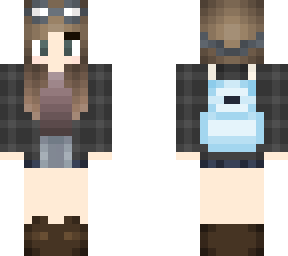 Swushwoi Brunette Miner | Minecraft Skin