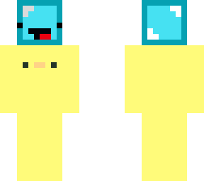 duck holding skeppy | Minecraft Skin