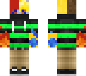 half water half fire | Minecraft Skins