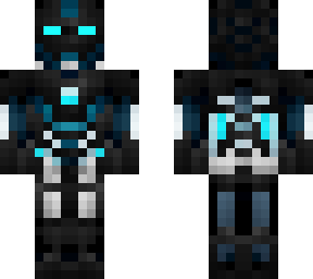 blue iron man | Minecraft Skin