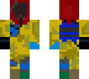 rust hazmat suit | Minecraft Skin