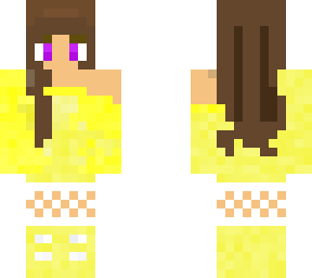cute yellow girl | Minecraft Skin