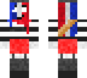 France CountryHuman (Female) (Remastered | Minecraft Skin