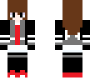 Red & Black bomber jacket | Minecraft Skin