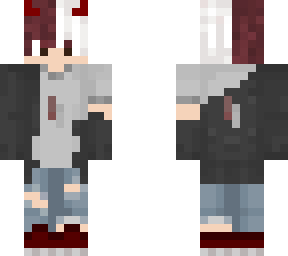 Demon Human Boy Kawai Cut Minecraft Skins