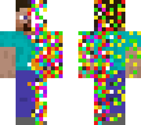 glitched steve | Minecraft Skin