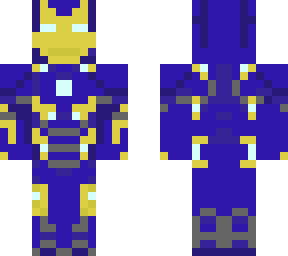 My custom Iron Man suit | Minecraft Skin