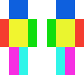 Rainbow baseplate | Minecraft Skin