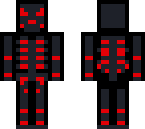 Red Skeleton | Minecraft Skin