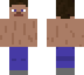 shirtless steve | Minecraft Skin