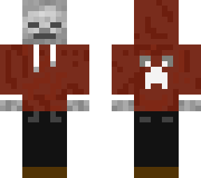 skeleton hoodie | Minecraft Skins