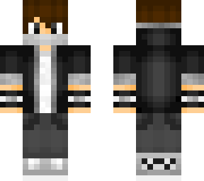 Black and White gamer | Minecraft Skin