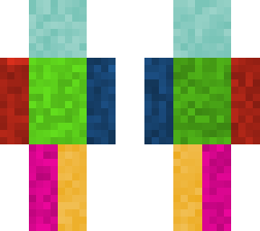 Colored Concrete Powder! | Minecraft Skin