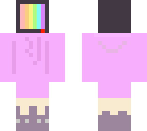 Kawaii tv head girl | Minecraft Skin