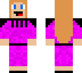 magenta girl | Minecraft Skin