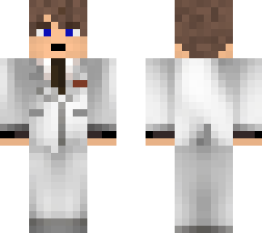 white suit 2nd layer zombie | Minecraft Skin