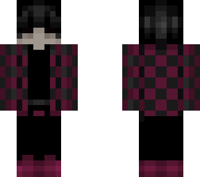Anime Checkered haori | Minecraft Skin