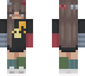 Duck Girl With Nethergames Logo | Minecraft Skin