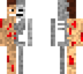 half skeleton | Minecraft Skins