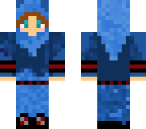 Raya Eid Blue Baju Kurung | Minecraft Skin