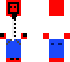 STICKMAN RED | Minecraft Skin