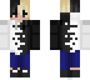 Half White Half Black | Minecraft Skins