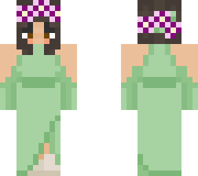 Goddess Jello With Flower Crown | Minecraft Skin