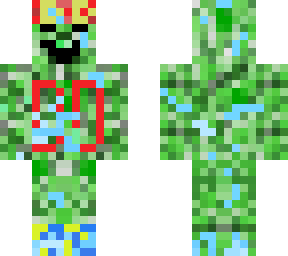 Happy Charged Creeper DD | Minecraft Skin