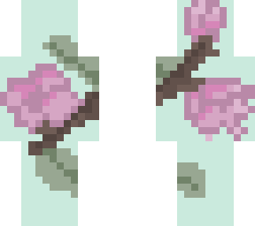 Blossom Branch ~Pixel Art | Minecraft Skin
