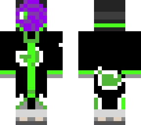 Green obito with purple mask | Minecraft Skin