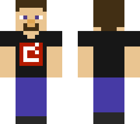 Minimalist Steve Wearing (Fake i think) mojang merch | Minecraft Skin