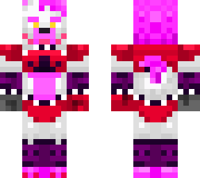New Glamrock Funtime Foxy | Minecraft Skin