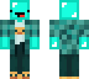 skeppy cyan creepers mcc | Minecraft Skin