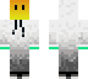 Blue to Orange Fade with Grey to White Fade Tracksuit | Minecraft Skin