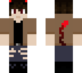 Daimon the Demon (original art by spooky_pomegranate) | Minecraft Skin