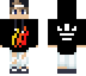 Fire merch boy | Minecraft Skin