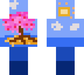 island with cherry tree | Minecraft Skin