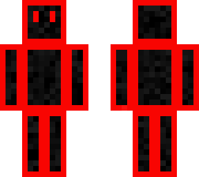 red and black | Minecraft Skin