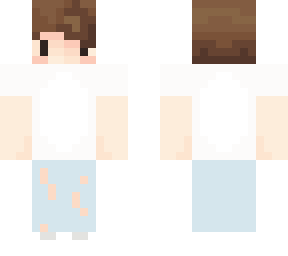 Basic White T-Shirt Male | Minecraft Skin
