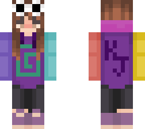 girl karl jacobs with gogy goggles | Minecraft Skin