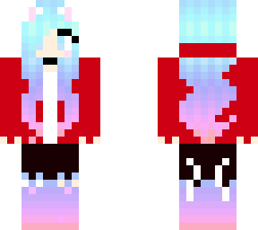 kawaii girl meifwa wolf thingy | Minecraft Skin