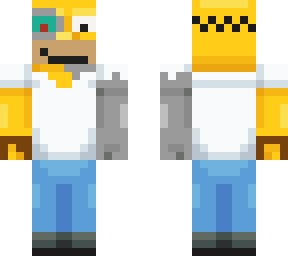 simpson homer cyborg | Minecraft Skin