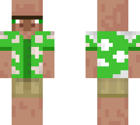 derp villager green shirt | Minecraft Skin