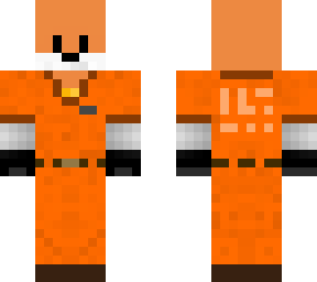 fox in a prison suit | Minecraft Skins