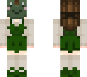 frog mask girl | Minecraft Skin